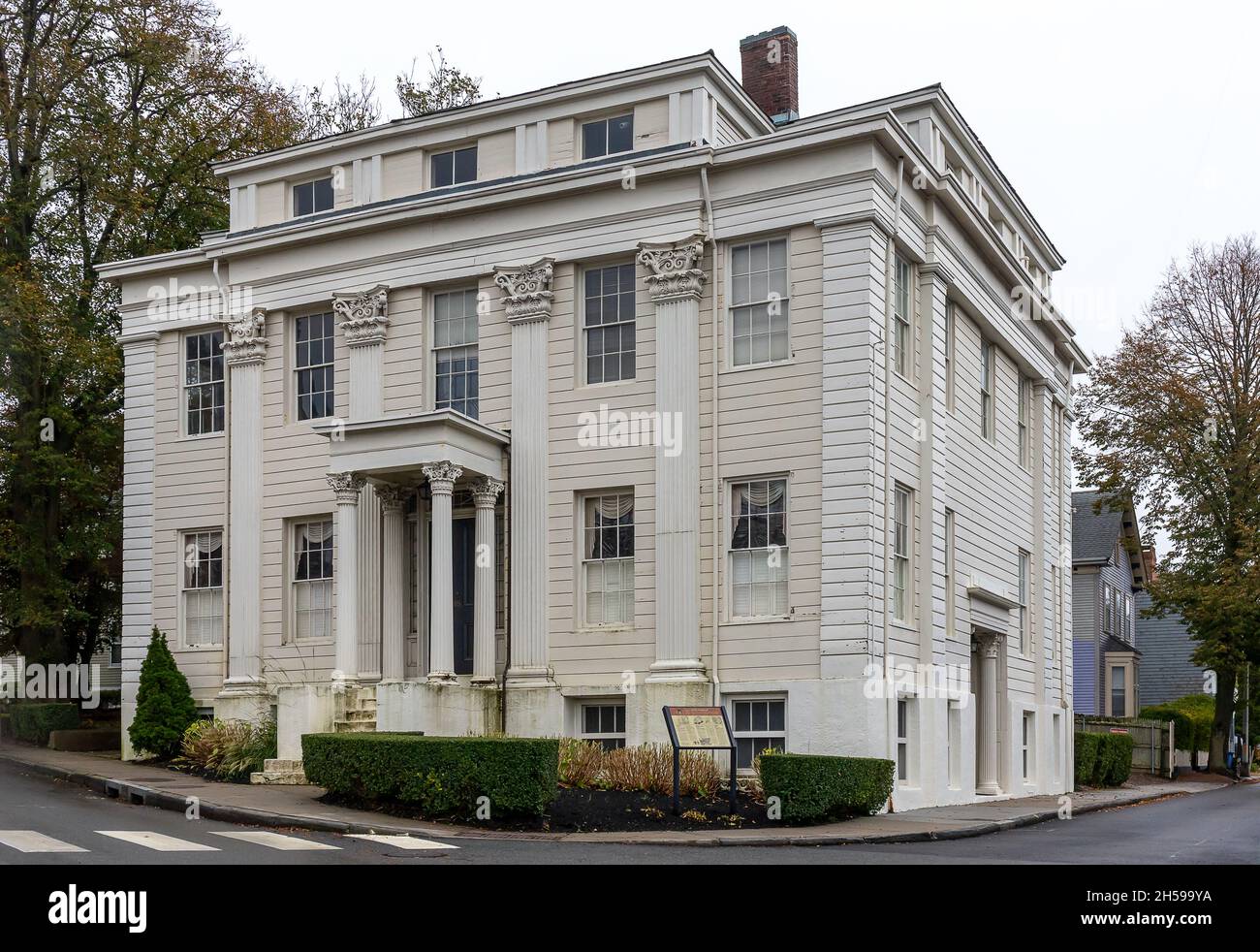Historic Levi H. Gale House in Newport, Rhode Island, now is used as a ...