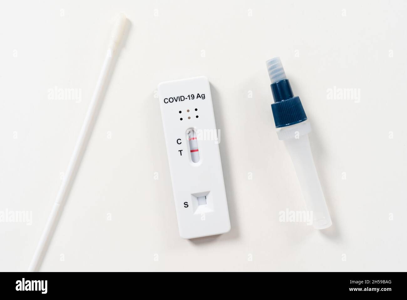 Coronavirus (Covid-19) positive test result with SARS-CoV-2 Antigen ...