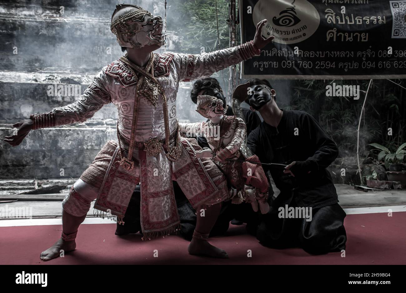 Bangkok, Thailand 07 Aug 2019 : Traditional Puppet of Hanuman in ...