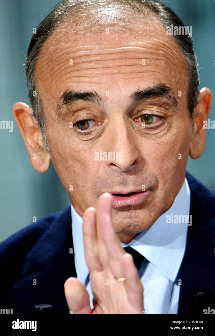 Hard-right political talk-show star Eric Zemmour is interviewed on BFM ...