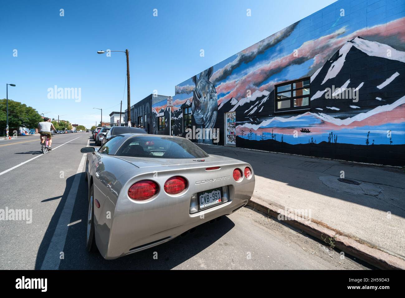 Mural artworks at RiNo art district in Denver, Colorado, USA Stock ...