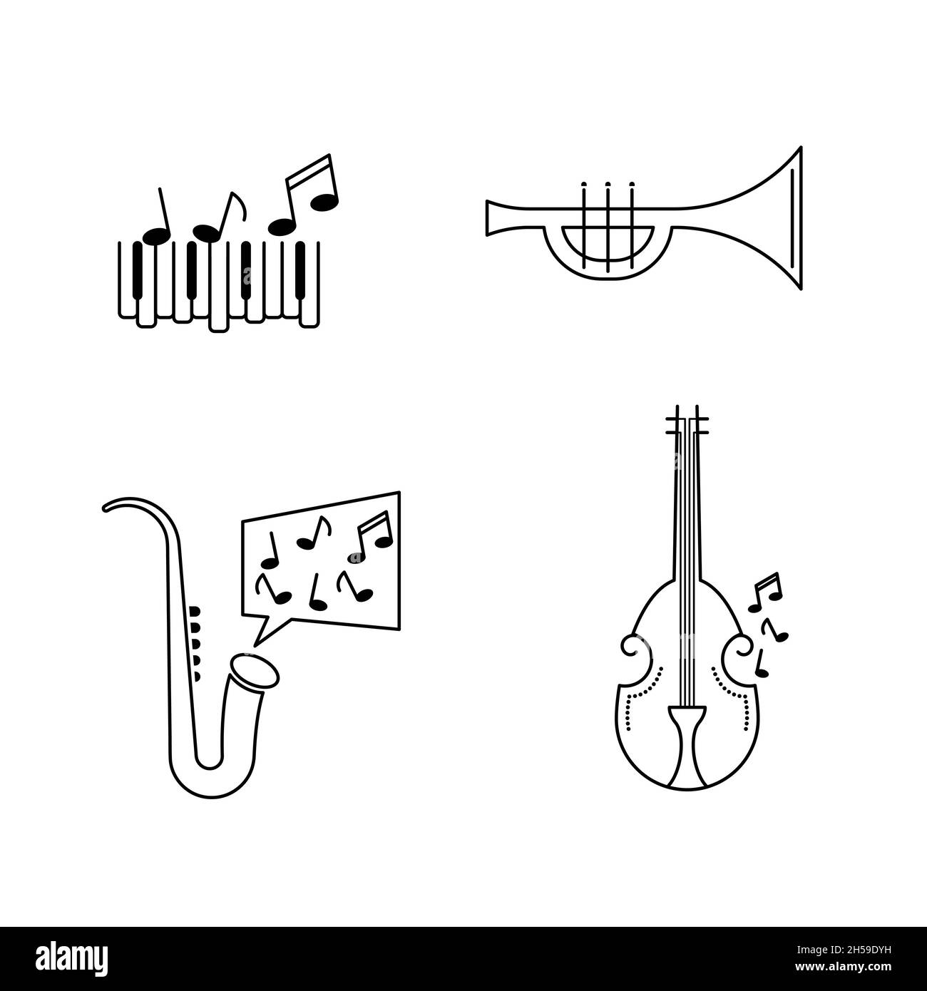 Musical poster design Black and White Stock Photos & Images - Alamy