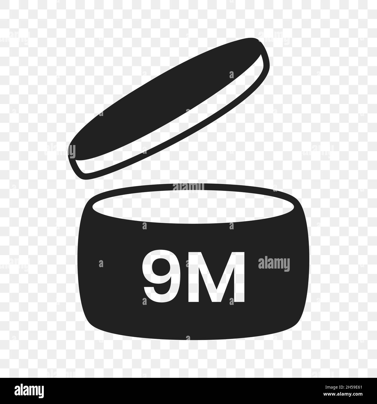 9m period after open pao icon sign flat style design vector ...