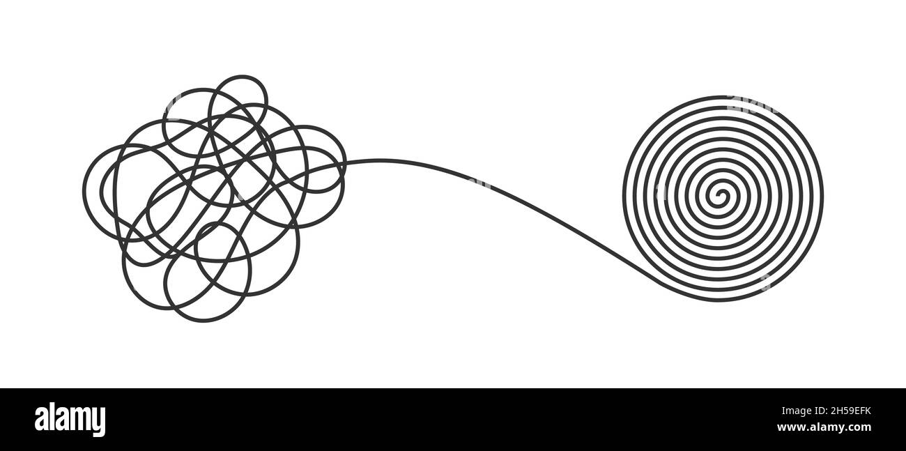 Chaos and order business concept flat style design vector illustration ...