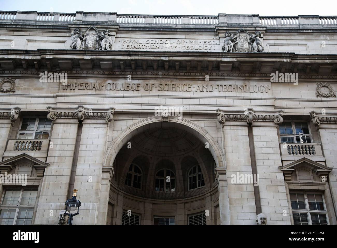 An exterior view of Imperial College Science and Technology in London ...