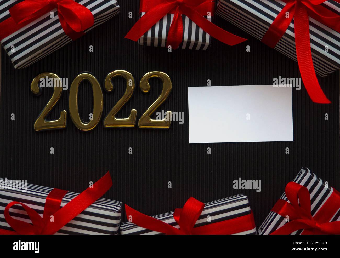 2022 on the black background Stock Photo - Alamy