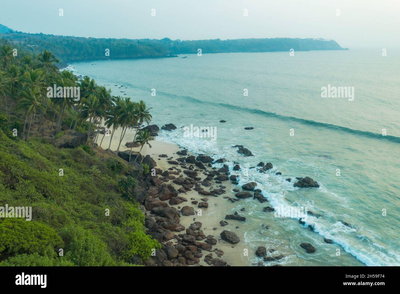 Beautiful Cola Beach Goa India Stock Photo - Alamy