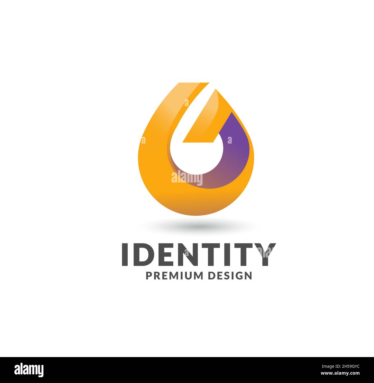 Letter G water drop logo icon design template elements Stock Vector ...