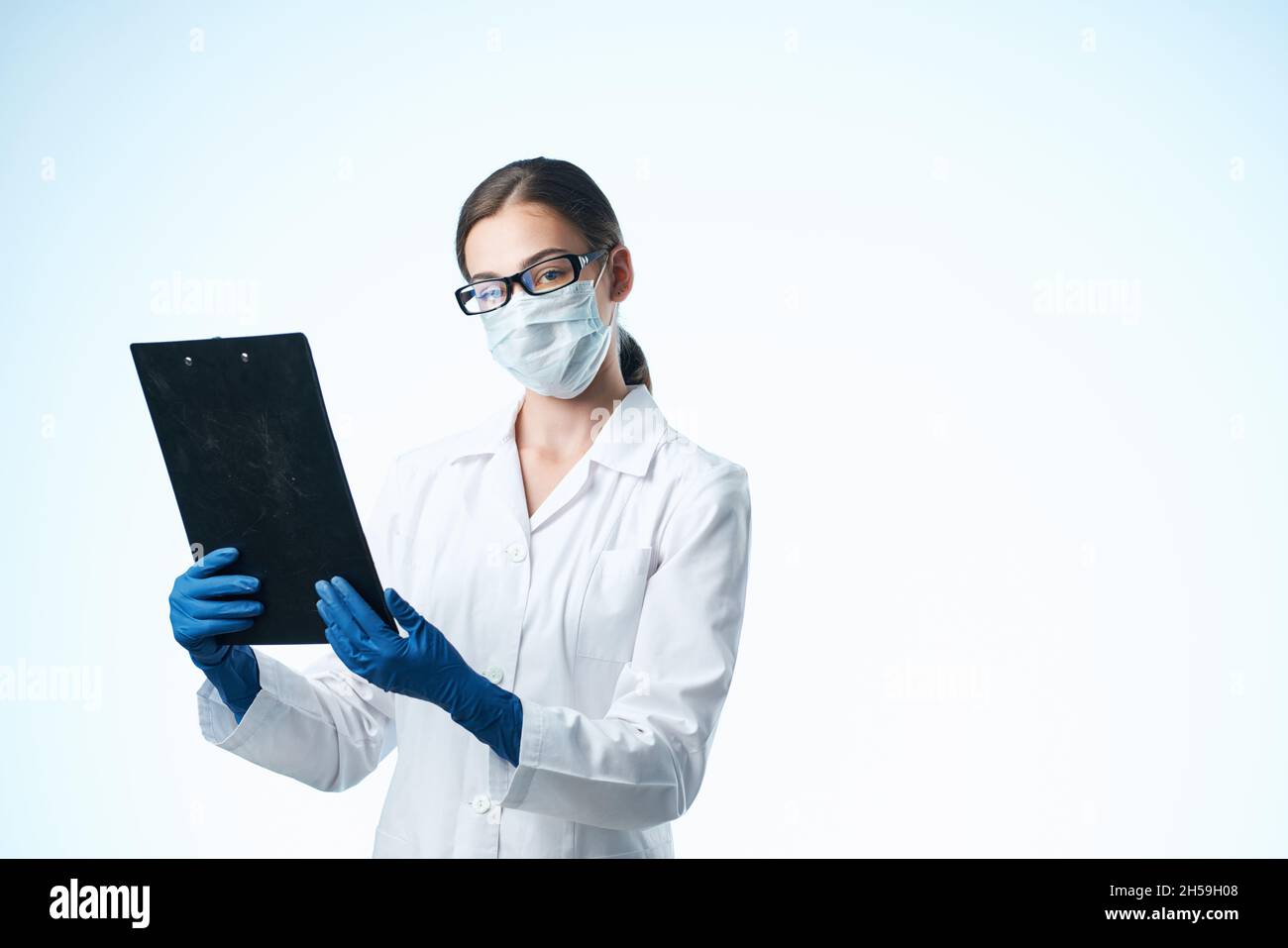 female doctor analysis biotechnology research medicine Studio Stock ...