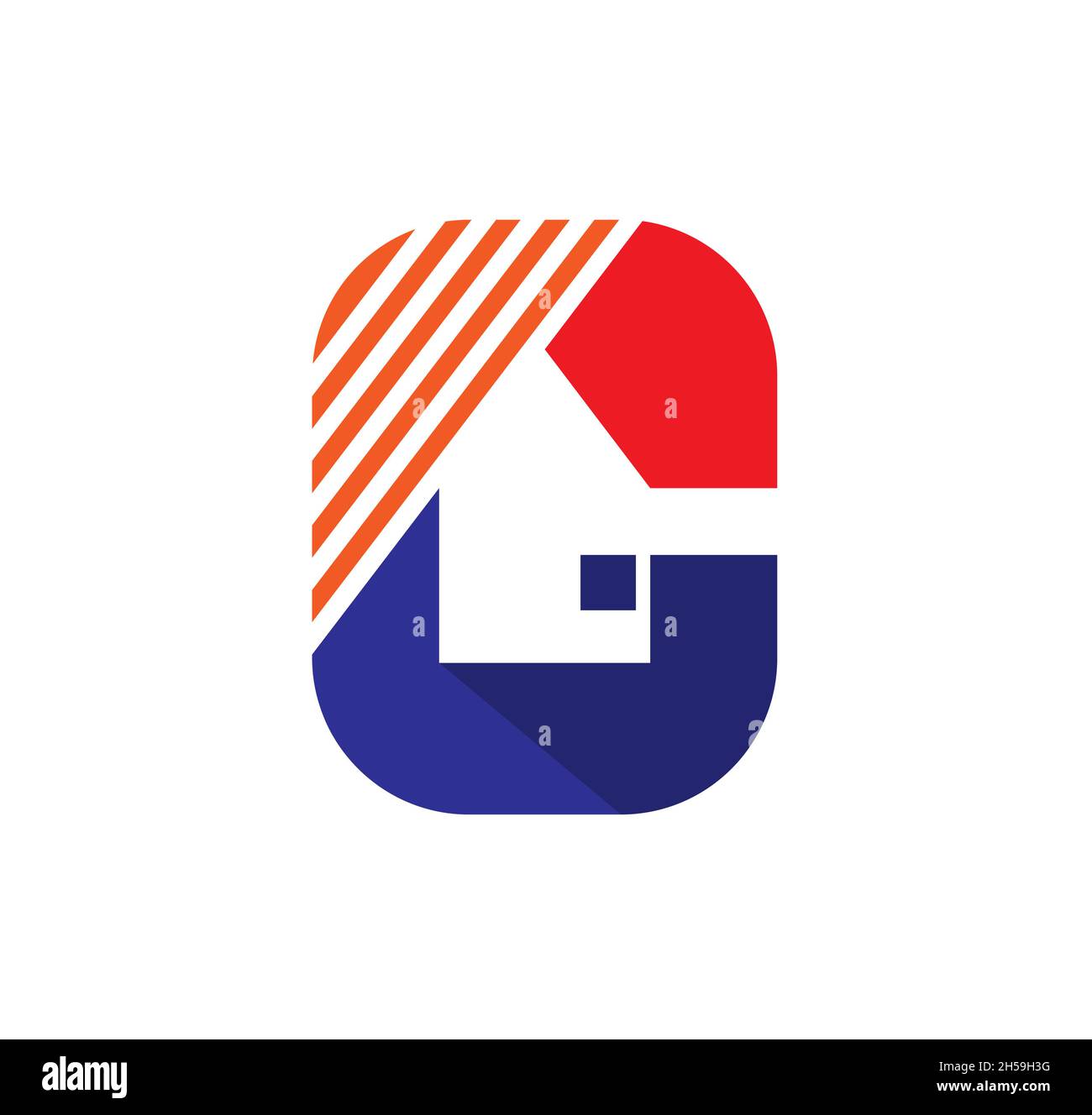 letter G house logo design vector illustration Stock Vector Image & Art ...