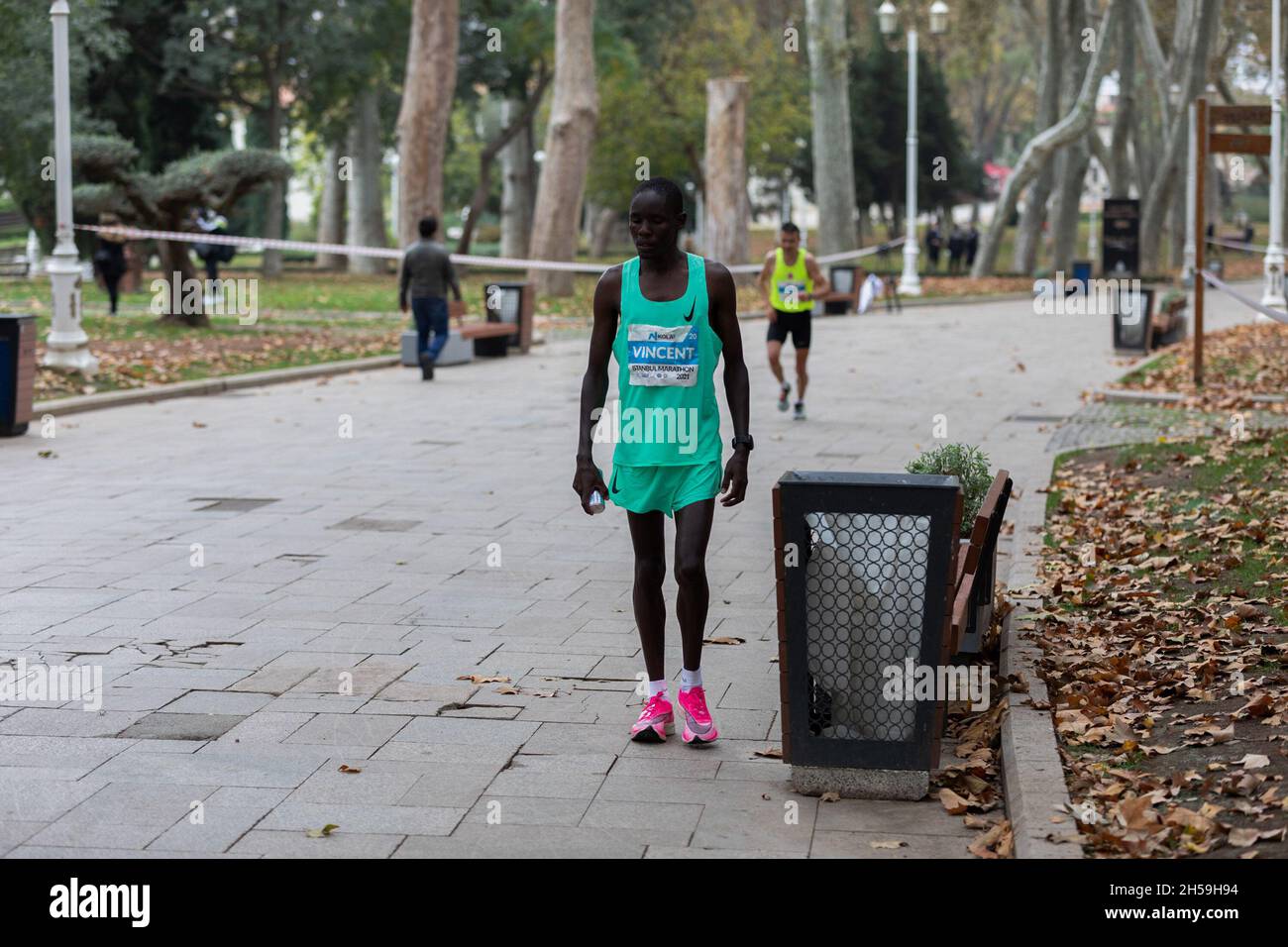 Istanbul, Turkey. 07th Nov, 2021. Vincent Rono from Kenya seen in ...