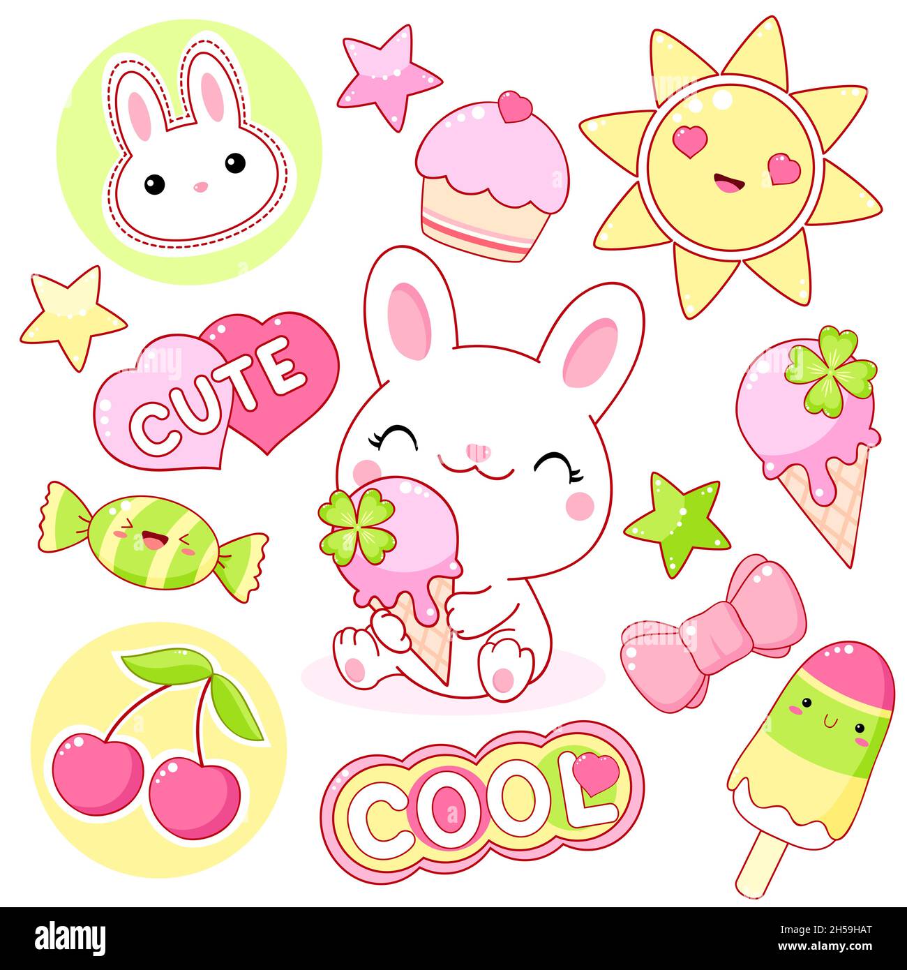 Pastel Kawaii Stickers at William Marciniak blog