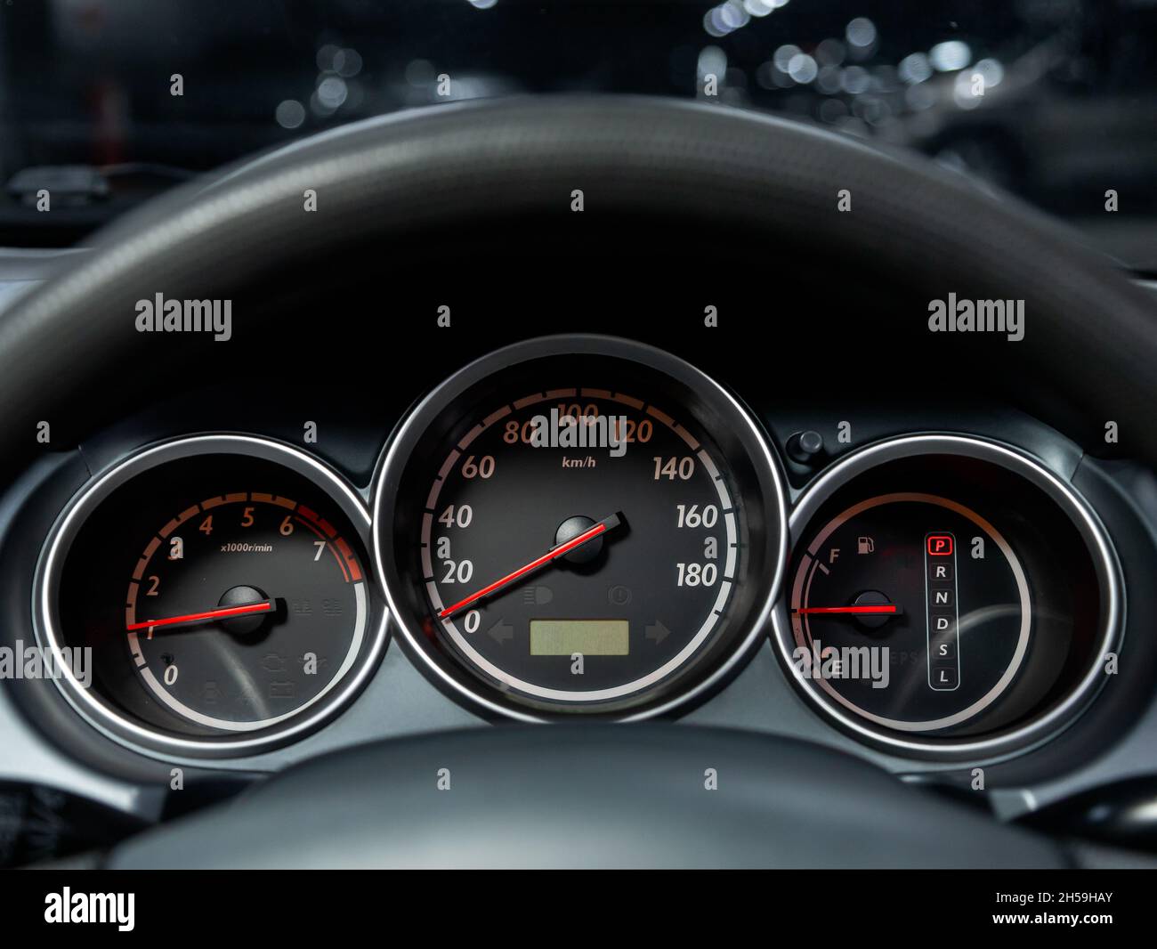 Close up picture of a cars speedometer Stock Photo - Alamy
