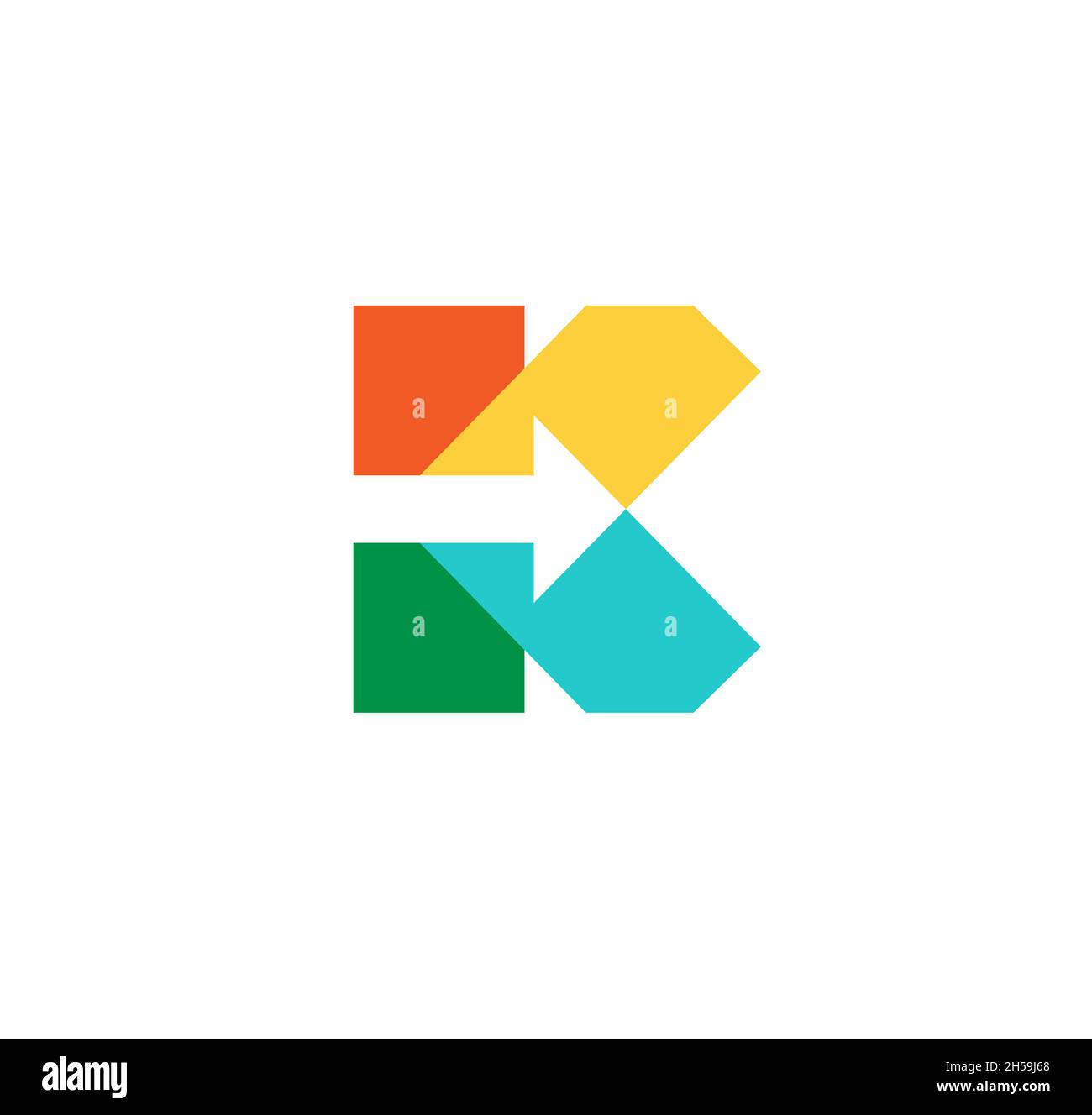 creative minimalist Letter K with arrow logo design vector Stock Vector ...