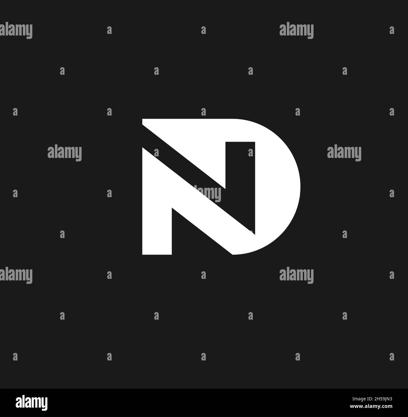 Nd tech logo Stock Vector Images - Alamy