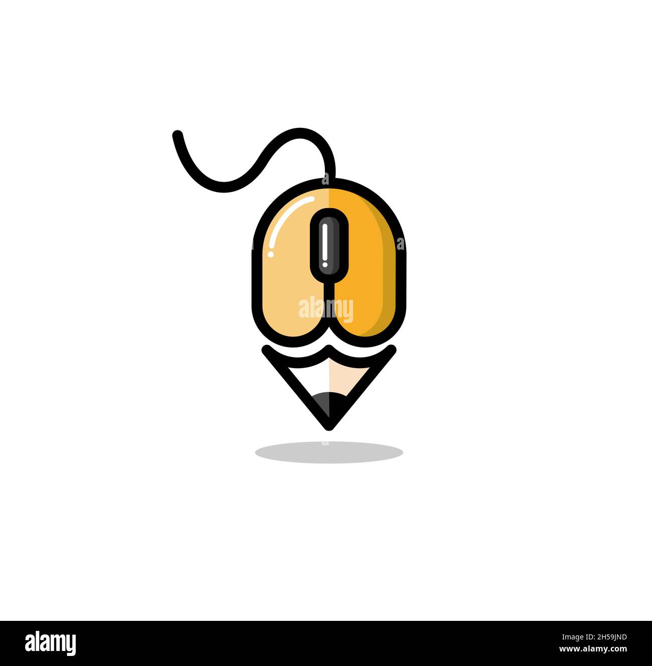 mouse and pencil Graphic Design icon. Simple element from design ...