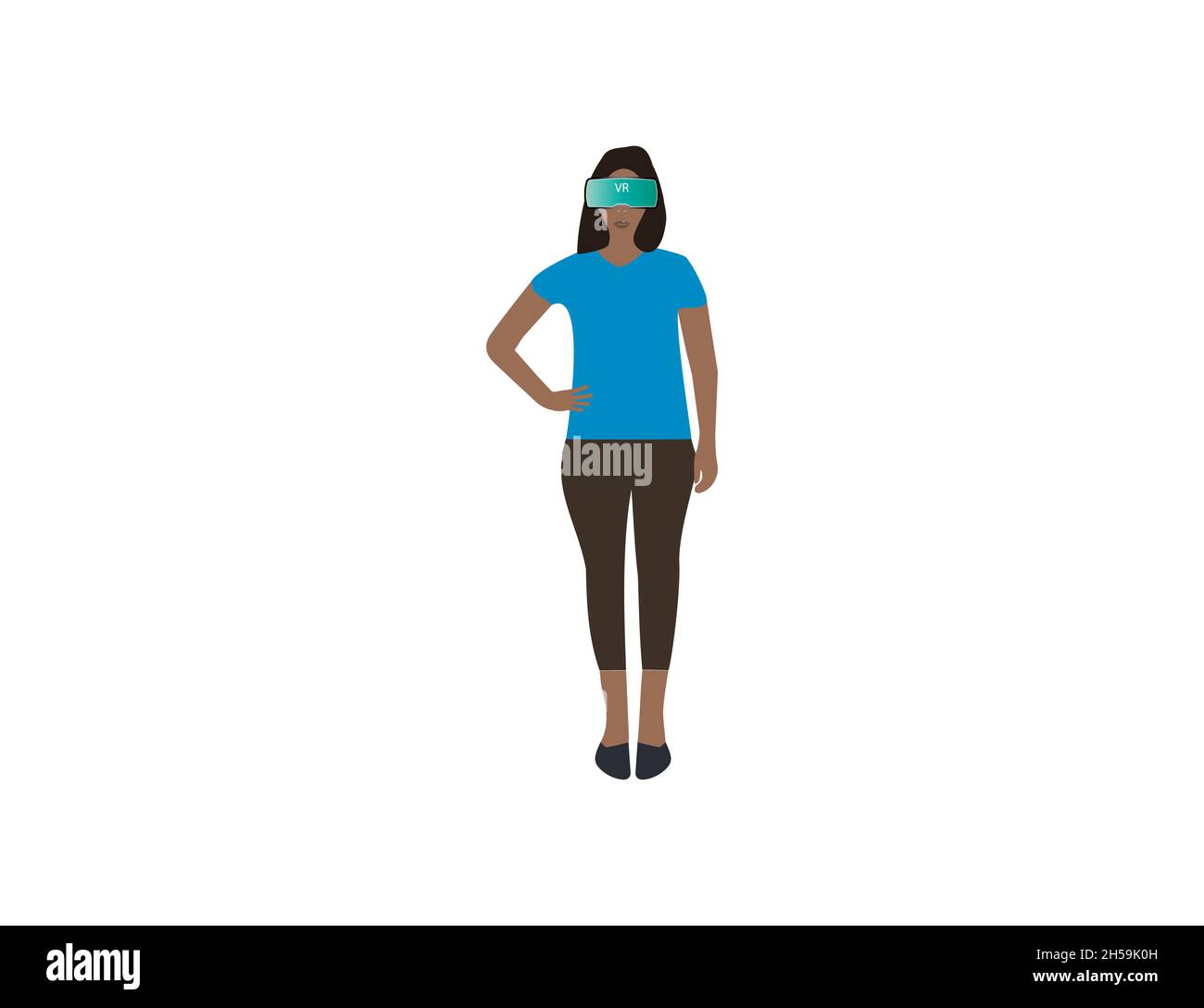 Vector illustration. Flat design. Person, virtual reality vr icon Stock ... Vector illustration. Flat design. Person, virtual reality vr icon Stock ...