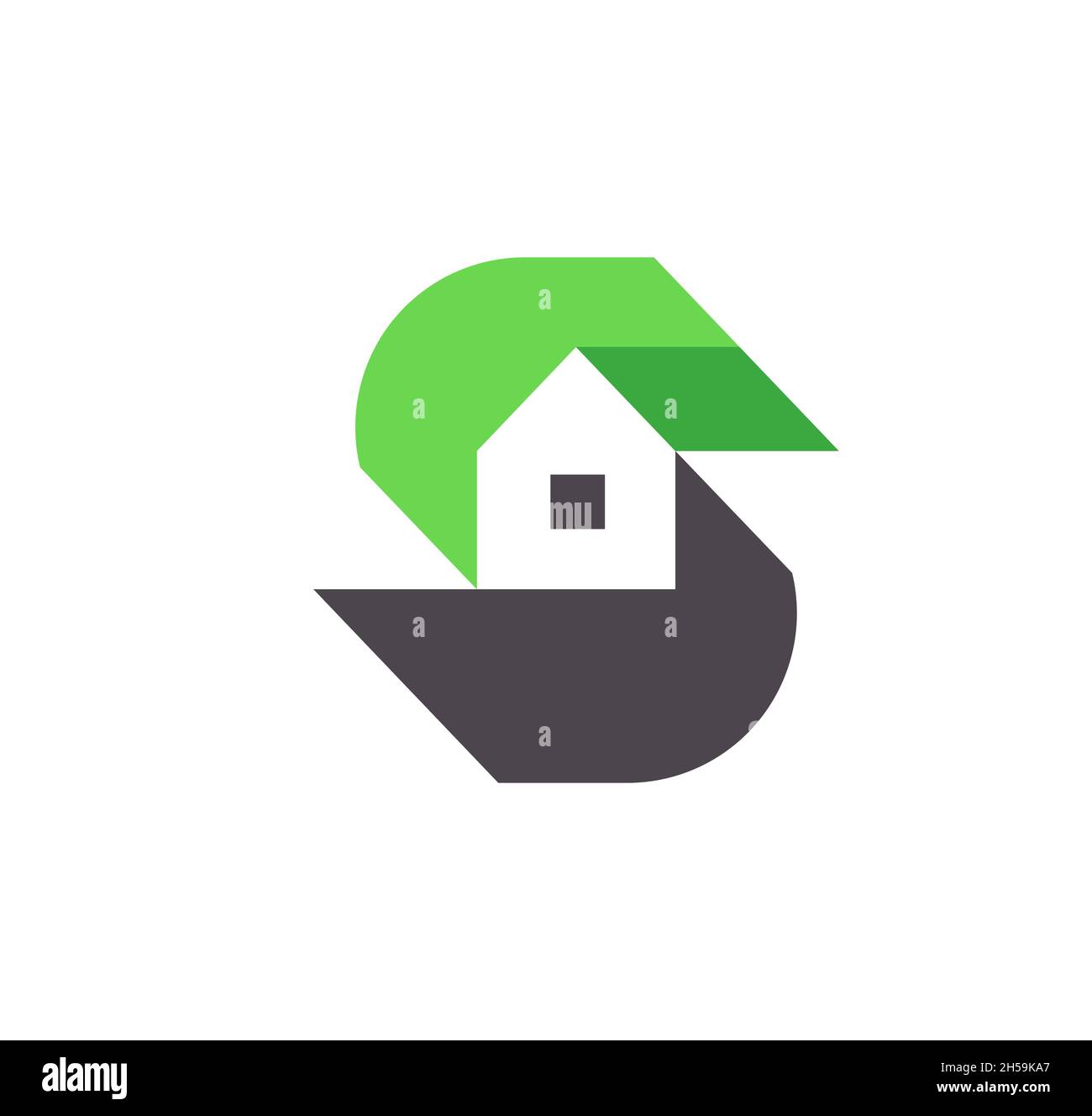 creative initial letter s house logo vector illustration, Real Estate ...