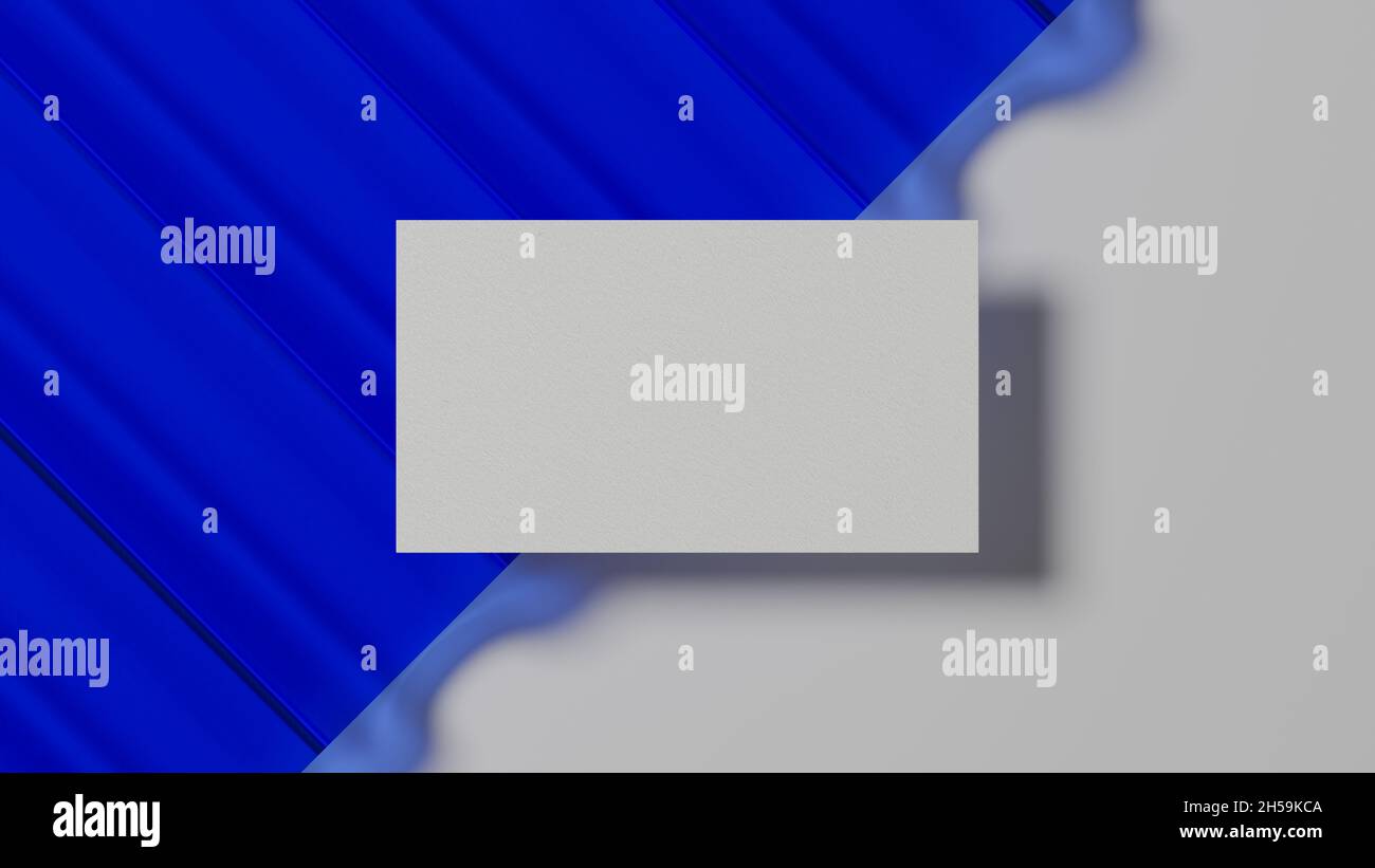 Mockup name card with shadows, business card, membership card template ...