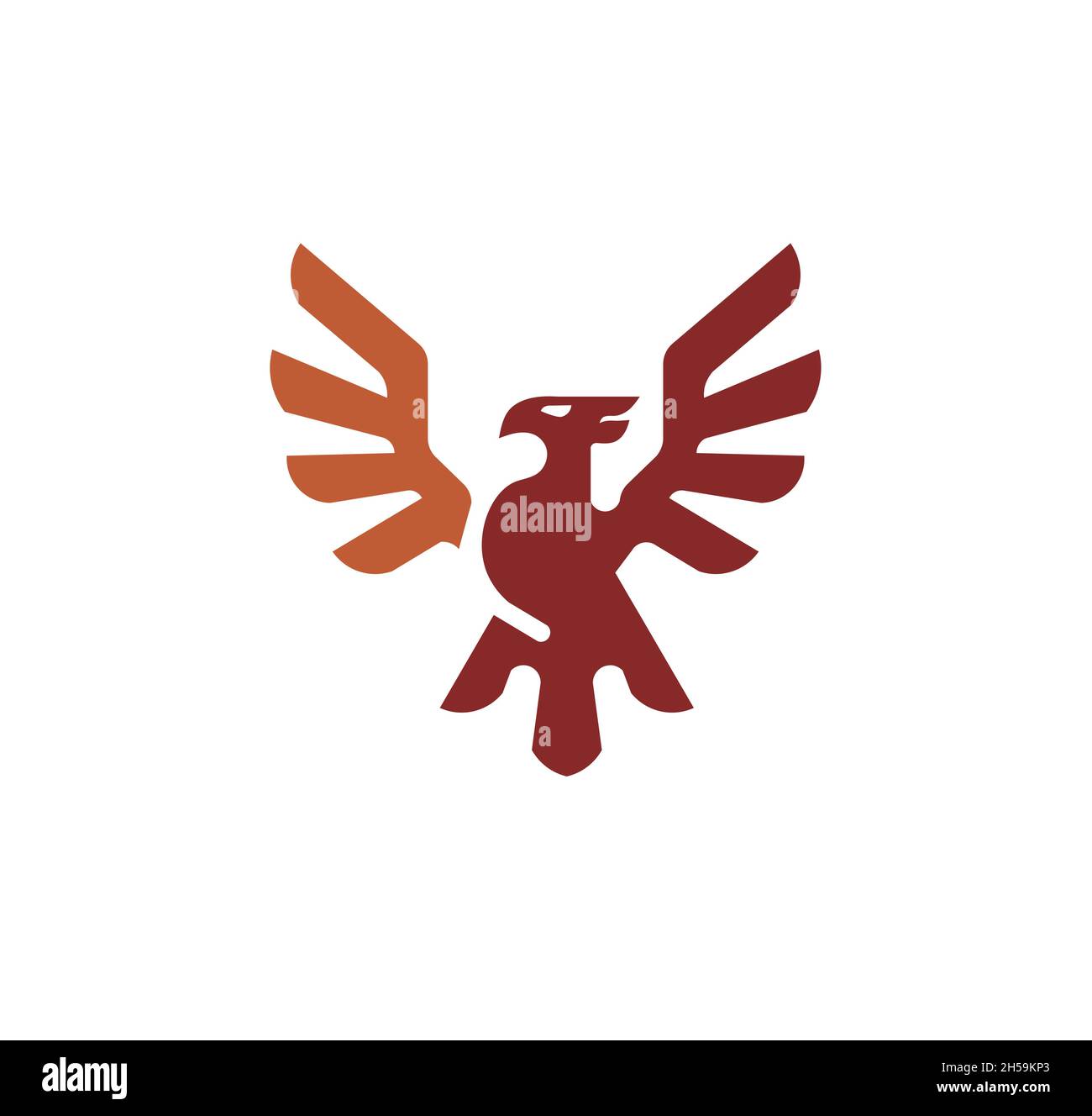 Phoenix flying vector abstract logo icon design template Stock Vector ...