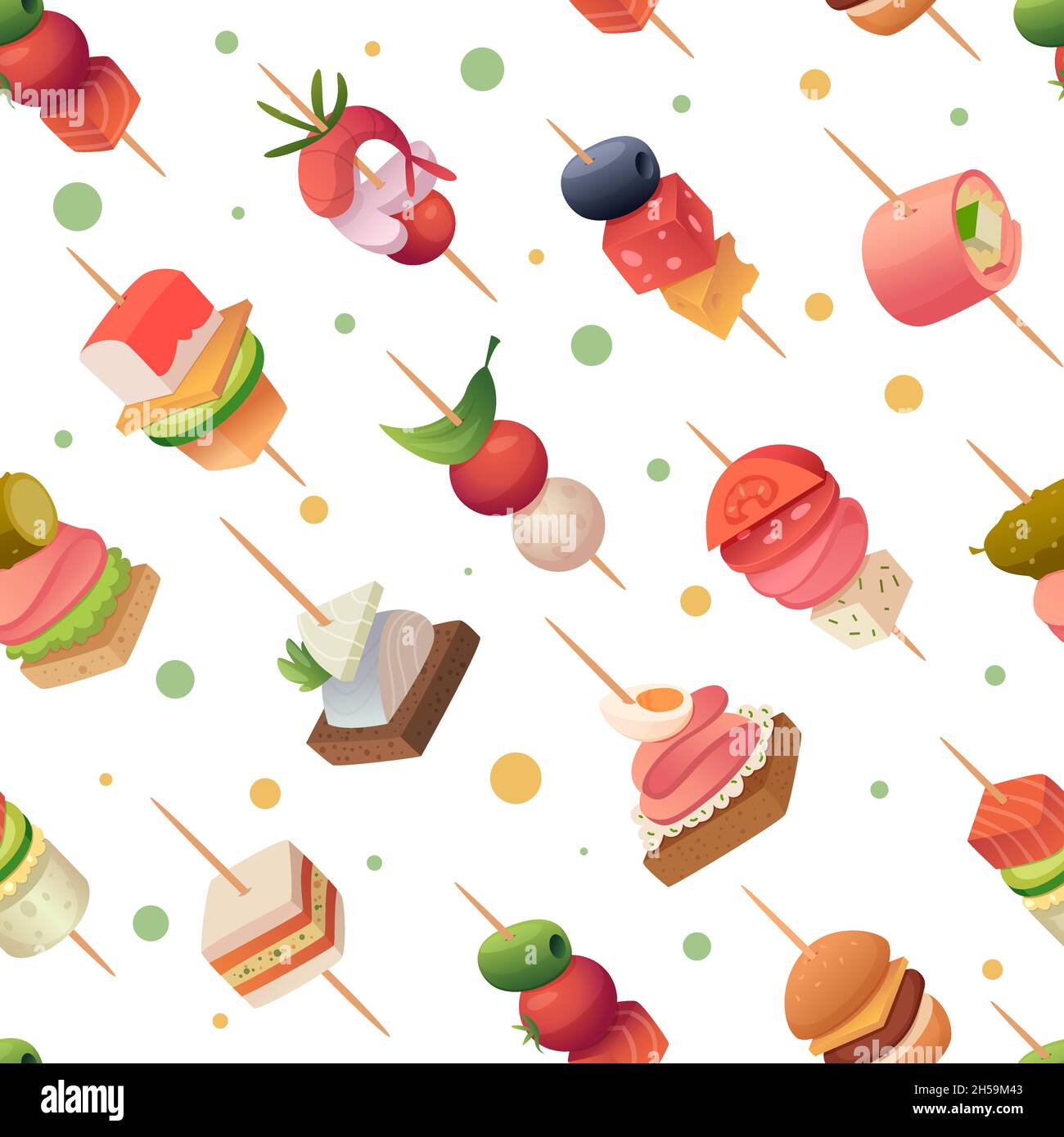 Food Pattern Background