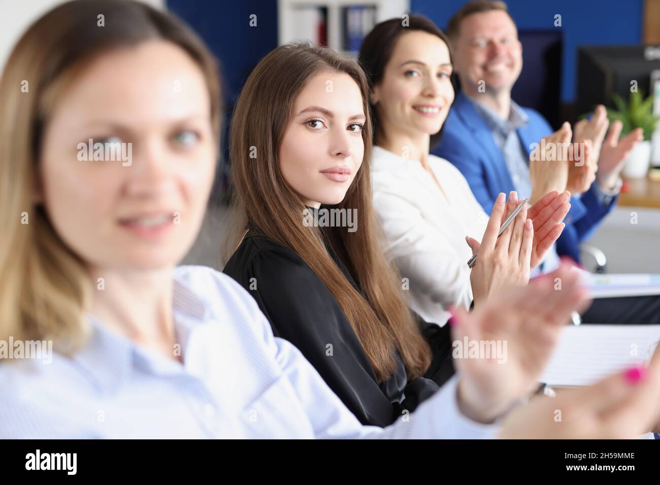 Speaker gesture room hi-res stock photography and images - Alamy