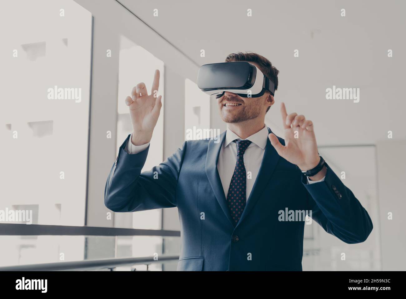 Excited office worker hi-res stock photography and images - Alamy