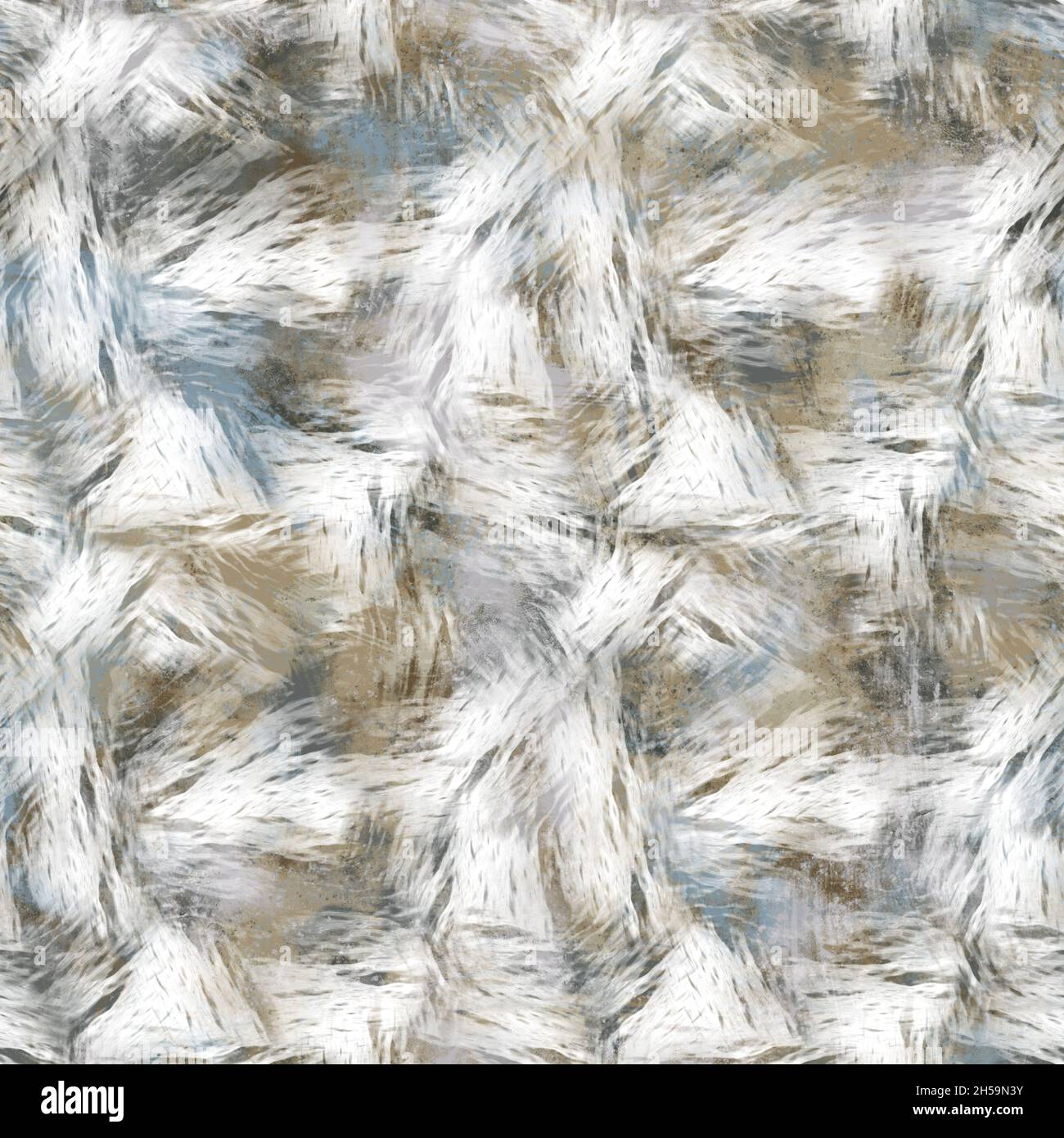 Seamless neutral tan and white distressed grungy motif surface pattern ...