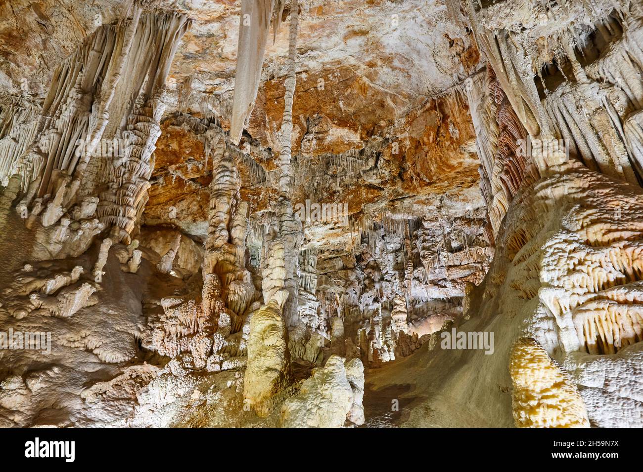 Campanet caves in Mallorca. Geological and mineral. Balearic islands ...