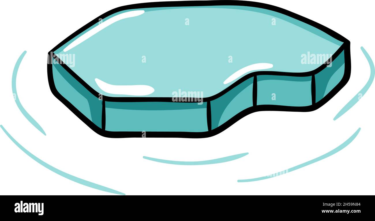 Iceberg doodle vector cold arctic hand drawn winter illustration ...