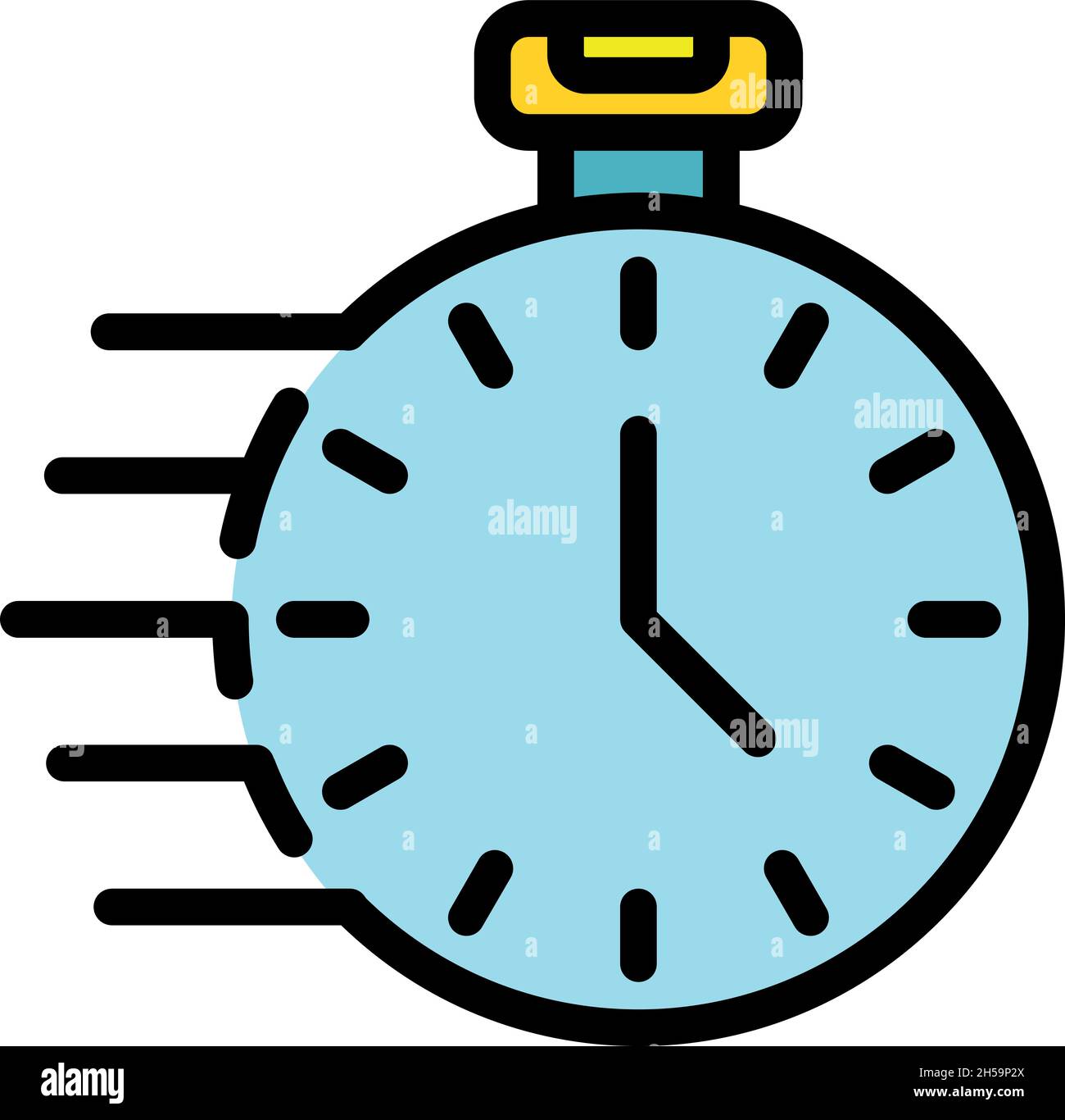 Fast delivery stopwatch icon. Outline fast delivery stopwatch vector ...