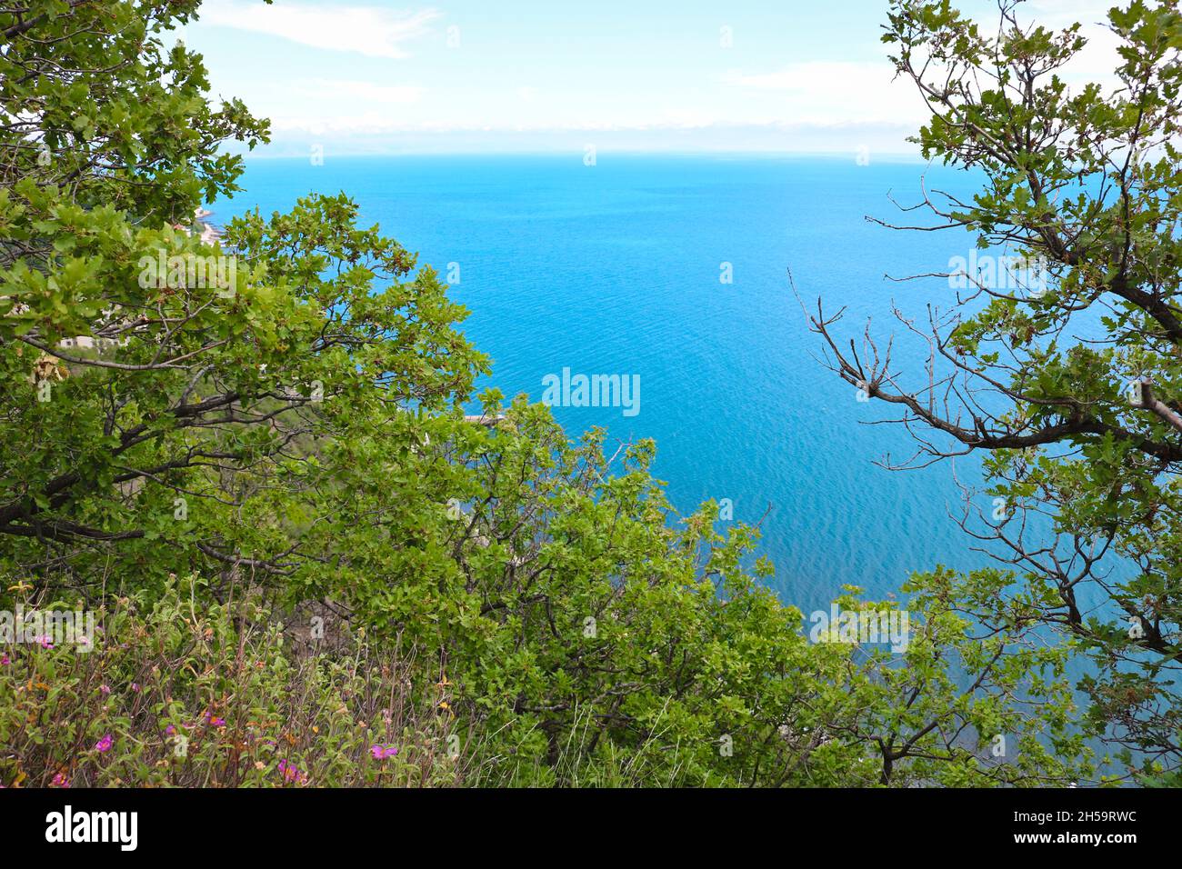 Relaxing sea surface, Seascape, coastal line, summer resort Stock Photo ...