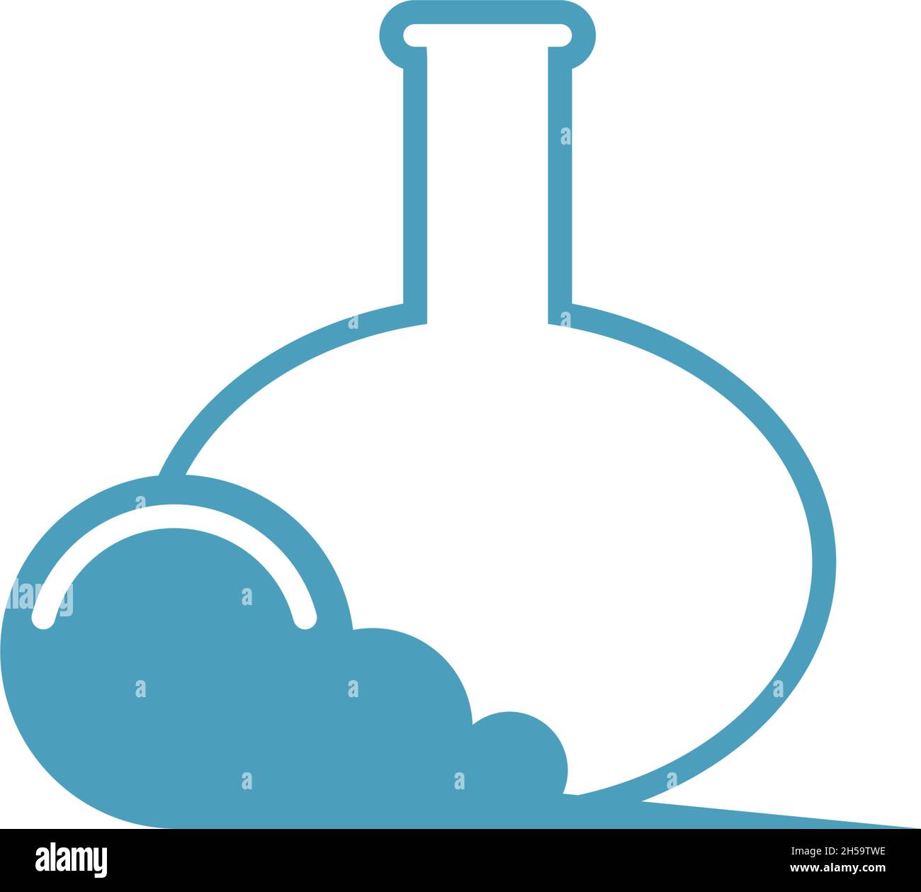 Science bottle lab logo icon design template vector Stock Vector Image ...