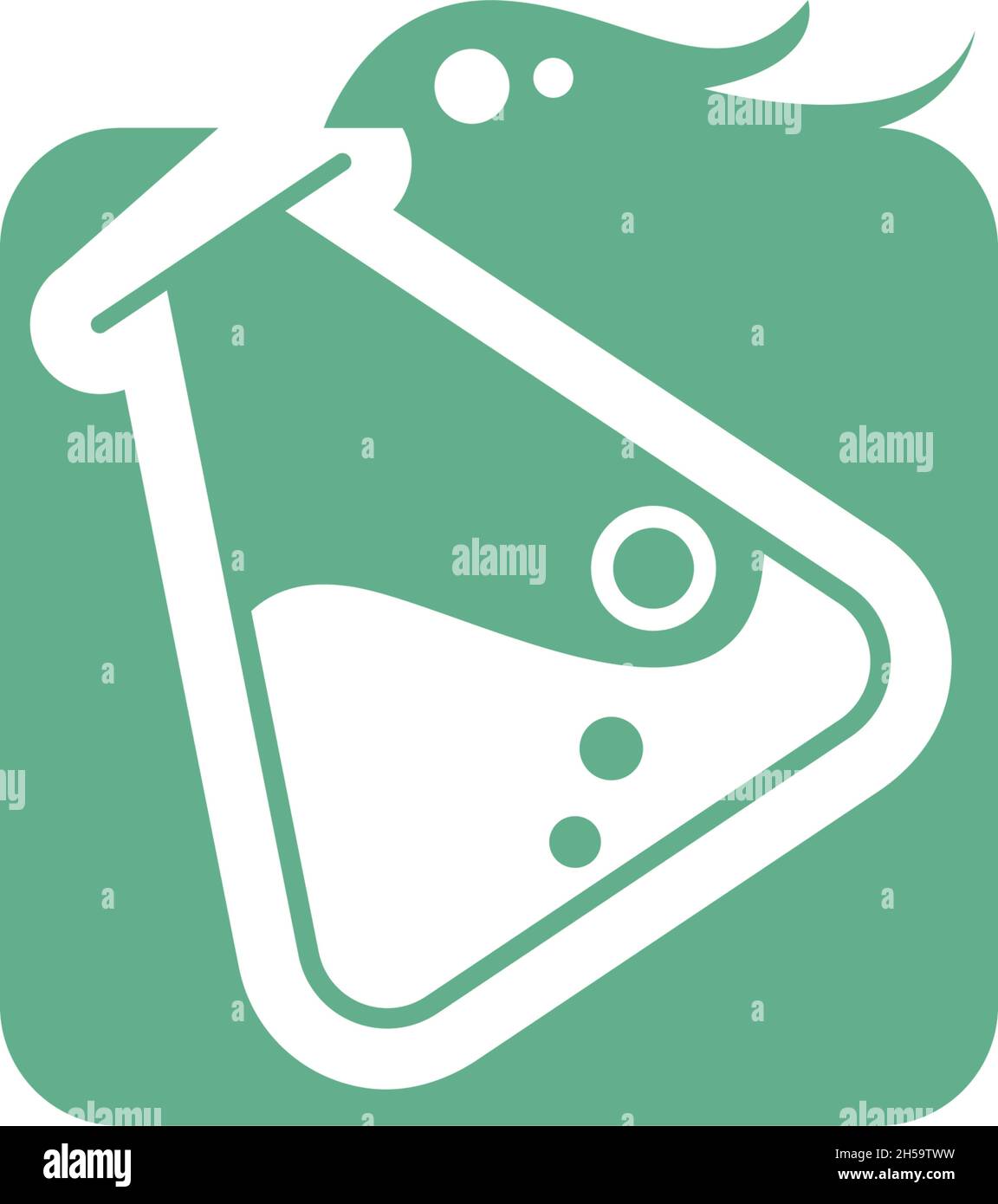 Science bottle lab logo icon design template vector Stock Vector Image ...