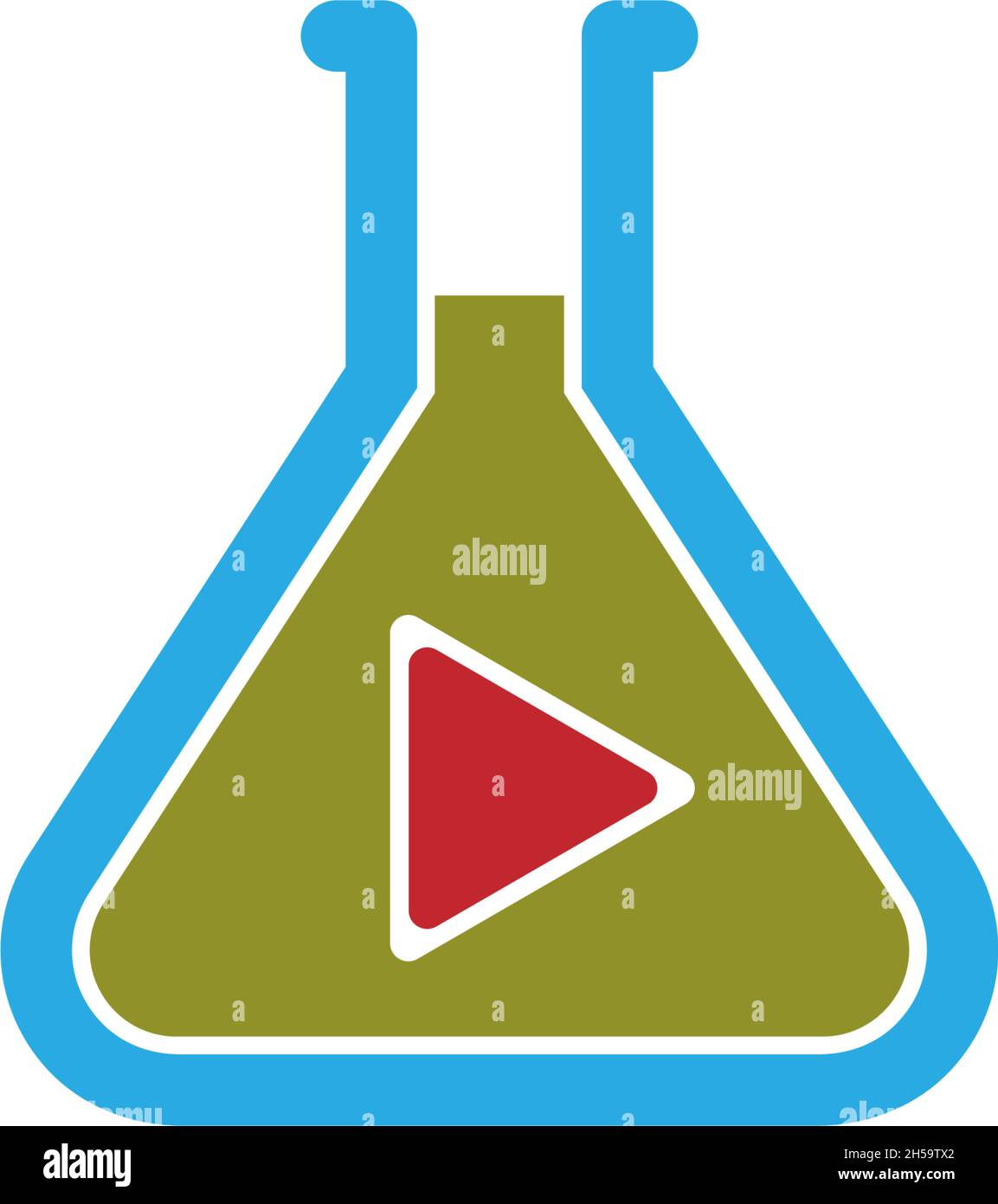 Science bottle lab logo icon design template vector Stock Vector Image ...