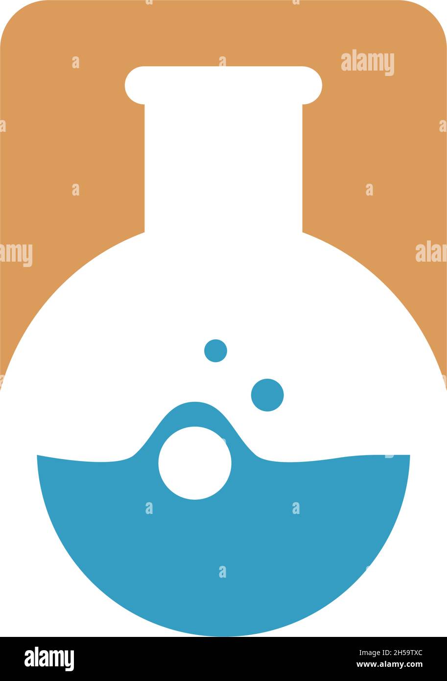 Science bottle lab logo icon design template vector Stock Vector Image ...