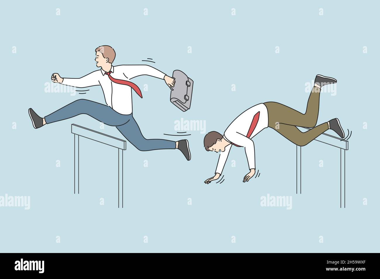 Young woman suitcase jumping Stock Vector Images - Alamy