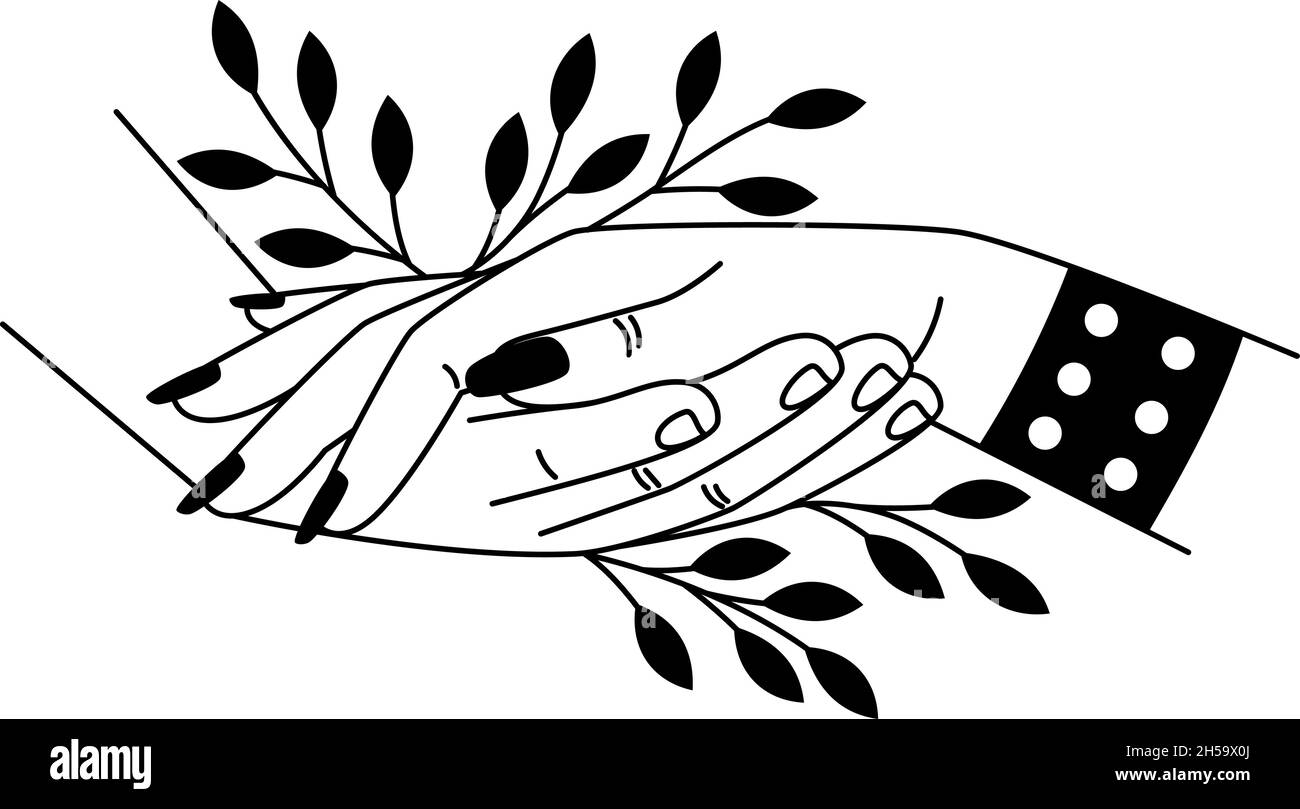 Hands engagement. Marry proposal bonding arms, boyfriend and woman ...