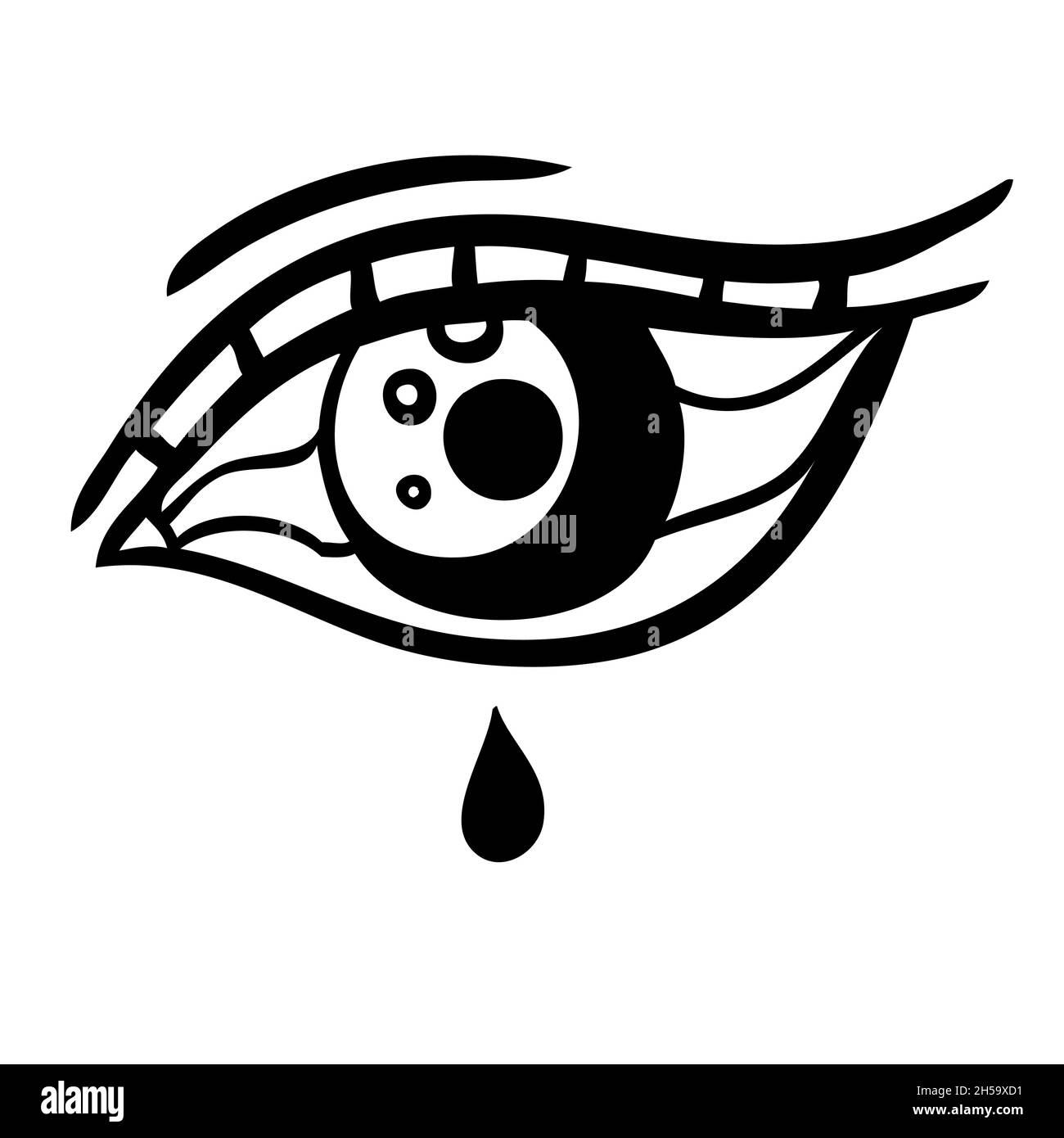 Evil Seeing eye symbol. Occult mystic emblem, graphic design Stock ...