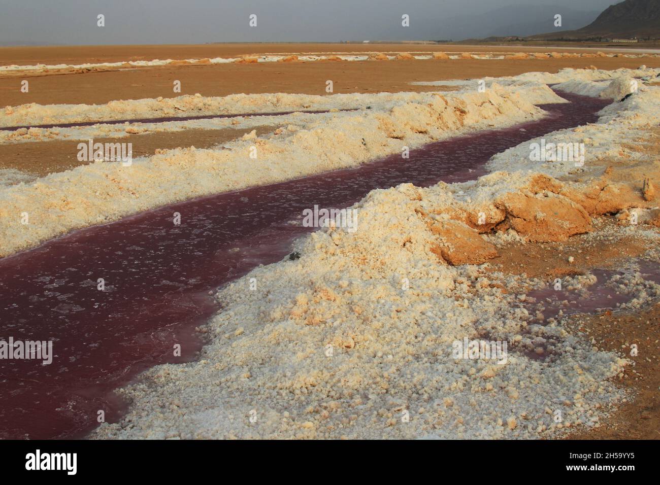 Salt extraction in the desert hi-res stock photography and images - Alamy
