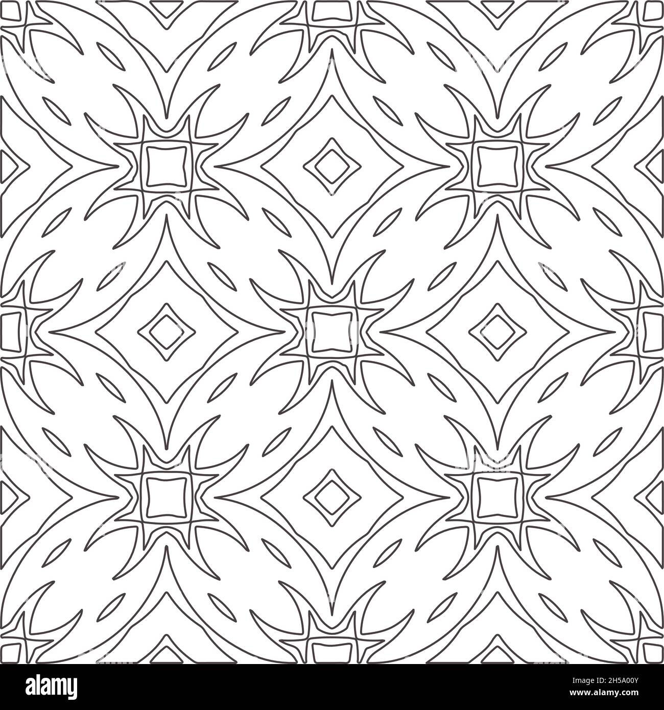 Vector pattern with symmetrical elements . Repeating geometric tiles ...