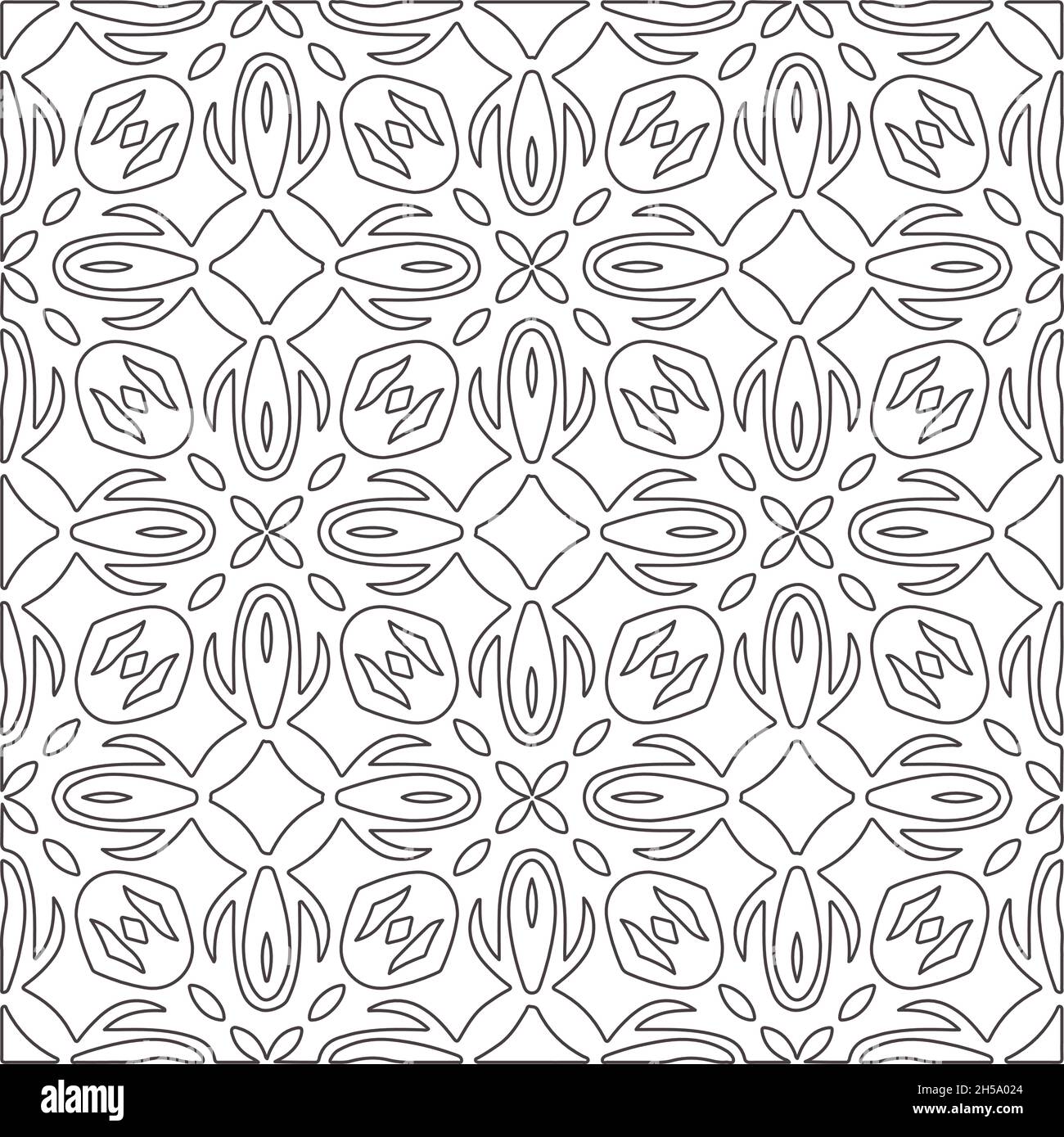 Vector pattern with symmetrical elements . Repeating geometric tiles ...
