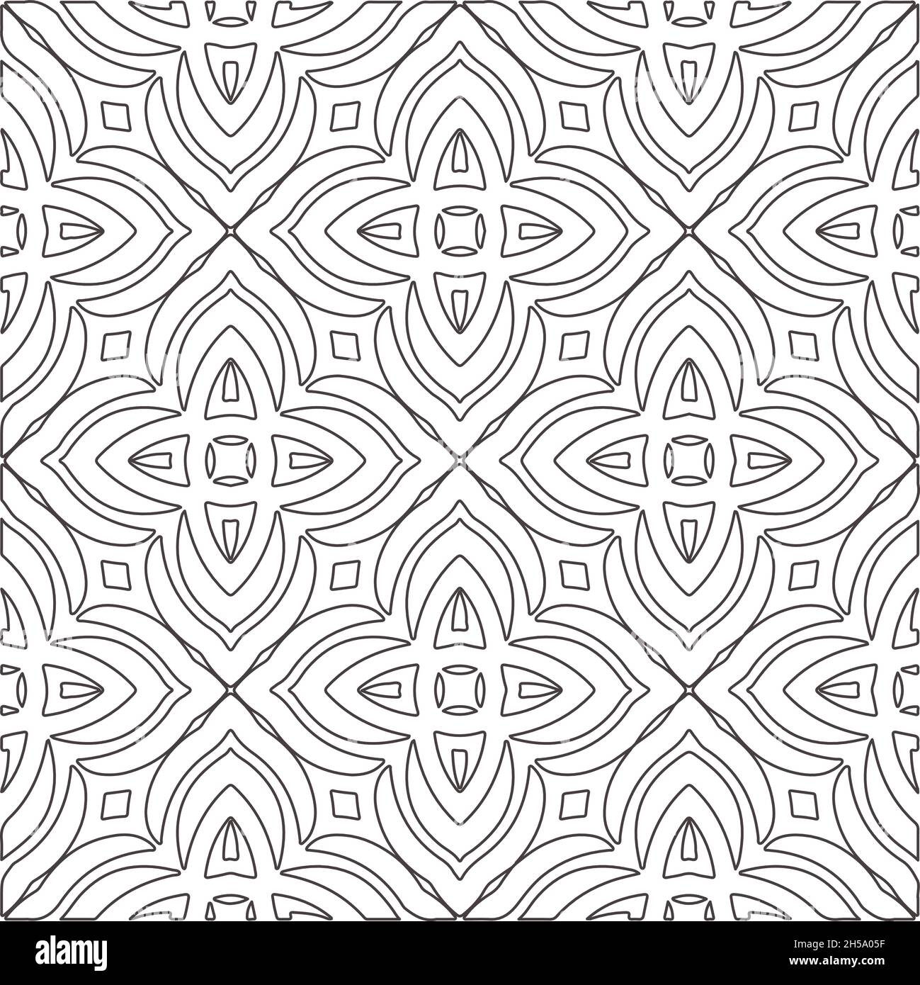 Vector pattern with symmetrical elements . Repeating geometric tiles ...