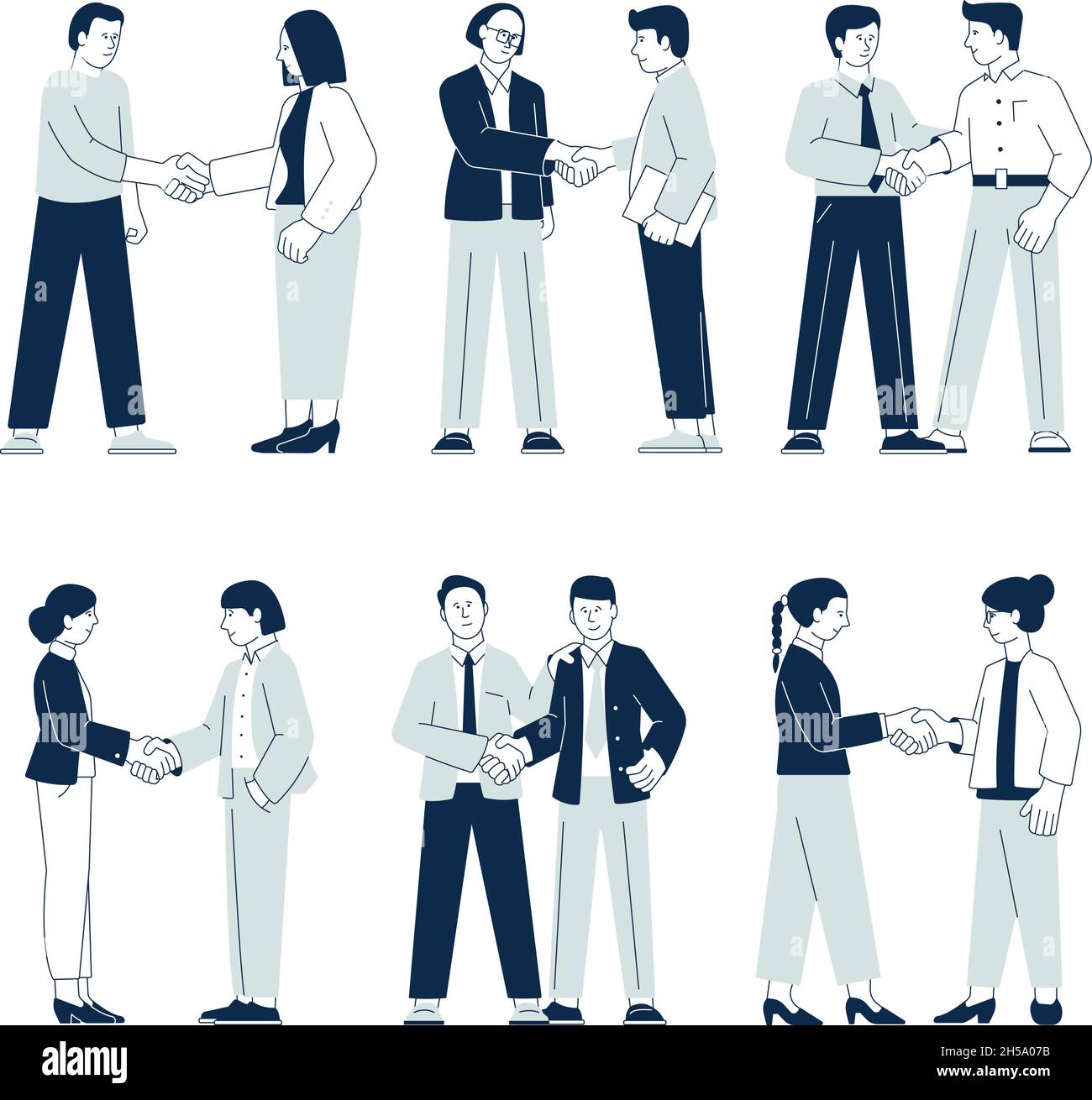 Business handshake. Deal handshakes, partnerships agreement. Partners ...