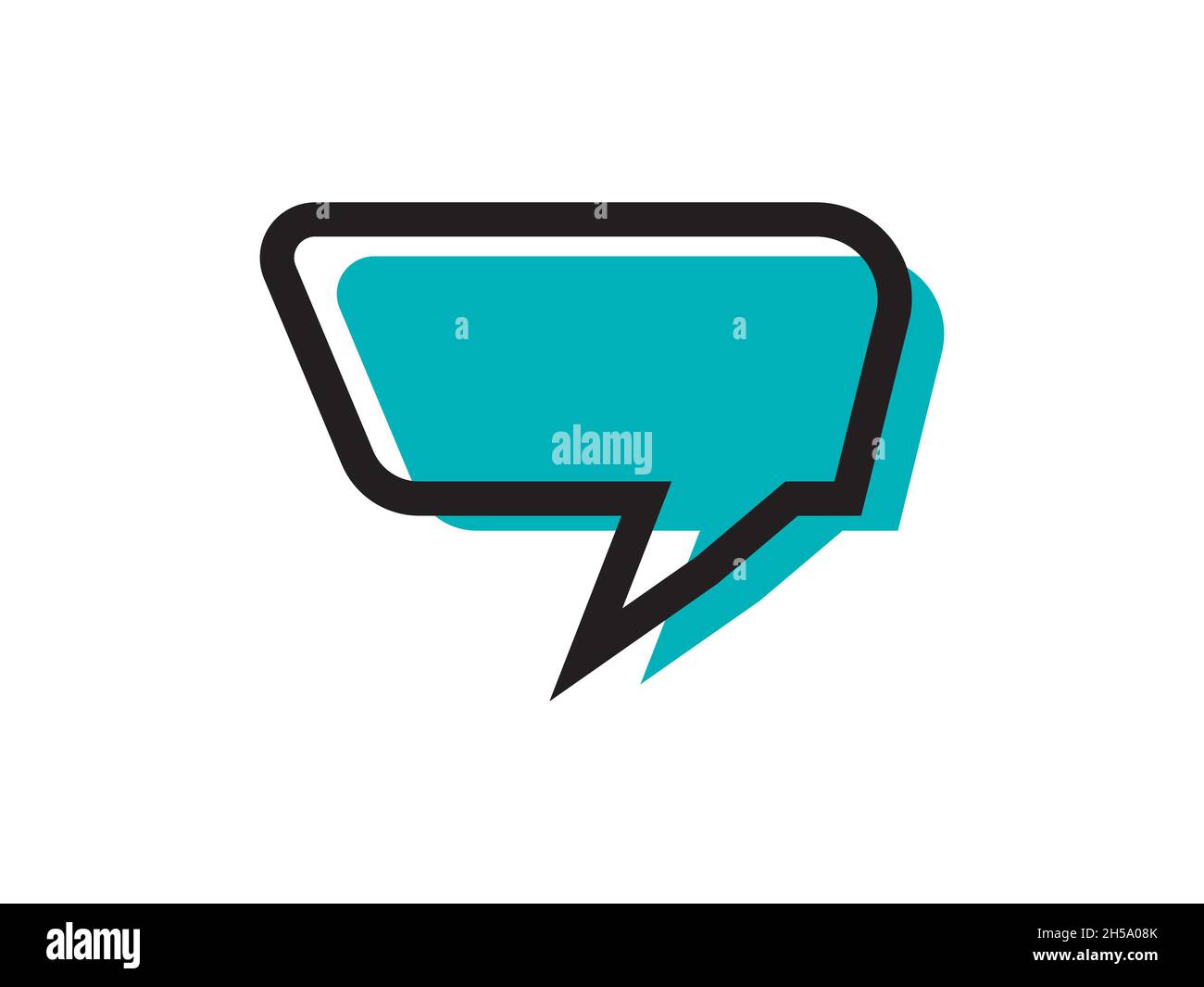 Bubble speech, hand drawn for insert text as cartoon.Vector Stock ...