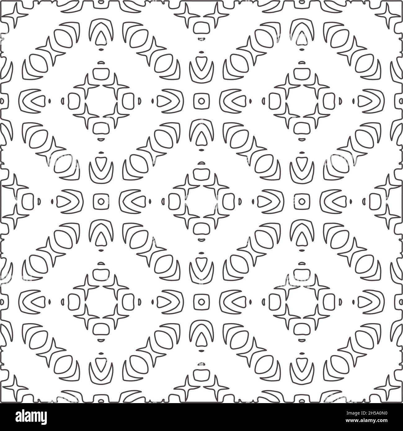 Vector pattern with symmetrical elements . Repeating geometric tiles ...