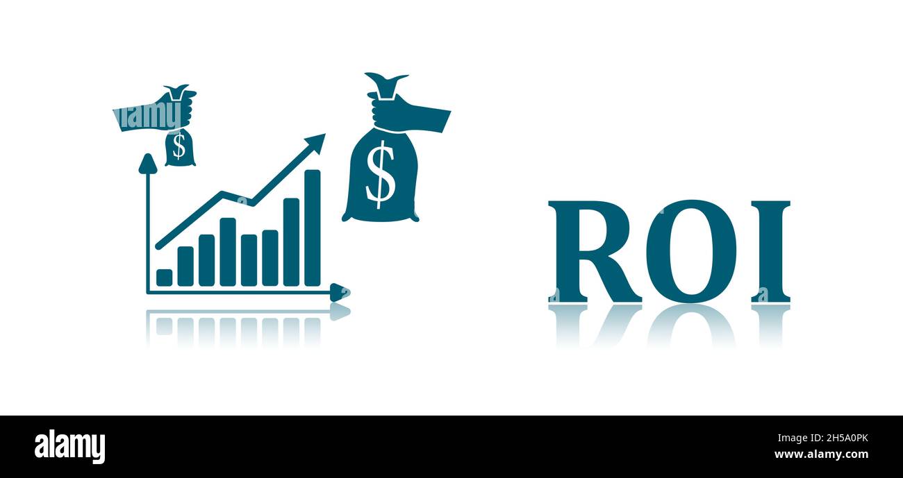 Illustration of a roi concept Stock Photo - Alamy
