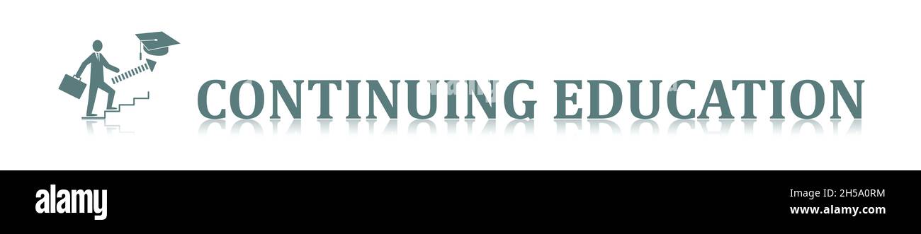 Illustration of a continuing education concept Stock Photo - Alamy