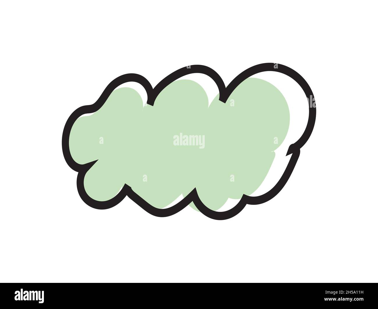 Bubble speech, hand drawn for insert text as cartoon.Vector Stock ...