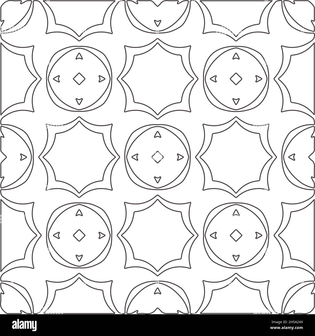 Repeating geometric tiles from striped elements.Modern geometric ...